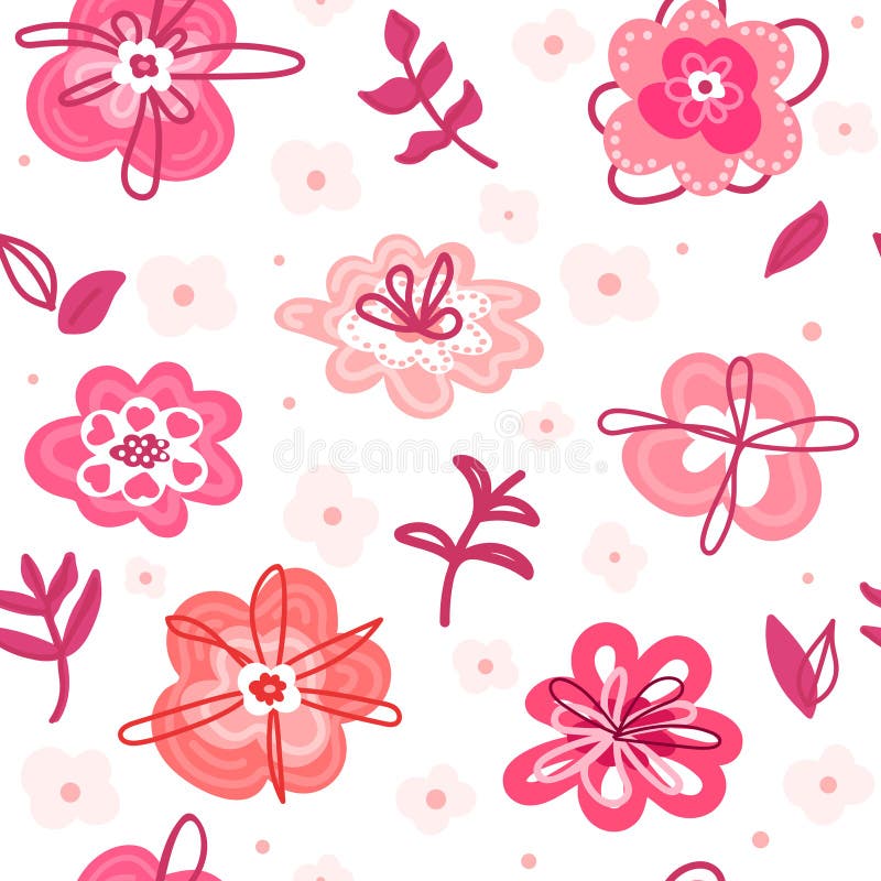 Floral Graphic Design. Seamless Pattern in the Form of a Small Flower ...