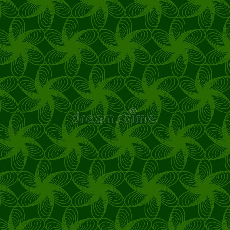 Floral Green Line Pattern stock illustration. Illustration of ...