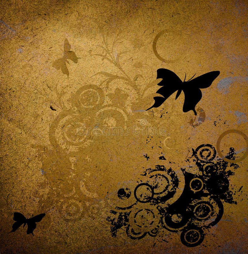 Floral grunge design stock vector. Illustration of natural - 2784948