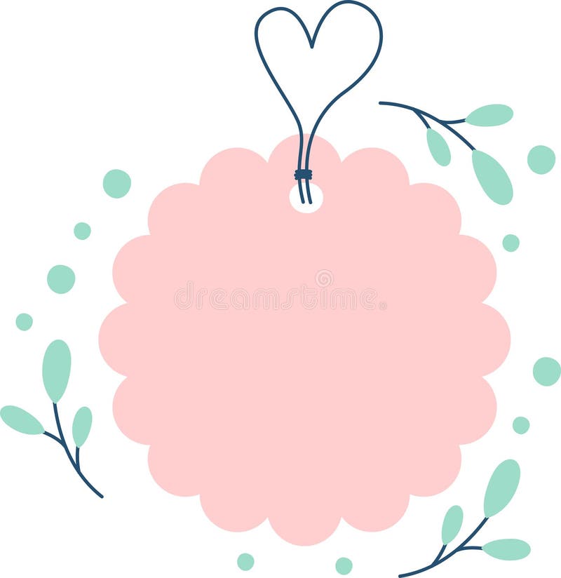 Floral Hanging Sticker stock vector. Illustration of collection - 306218085