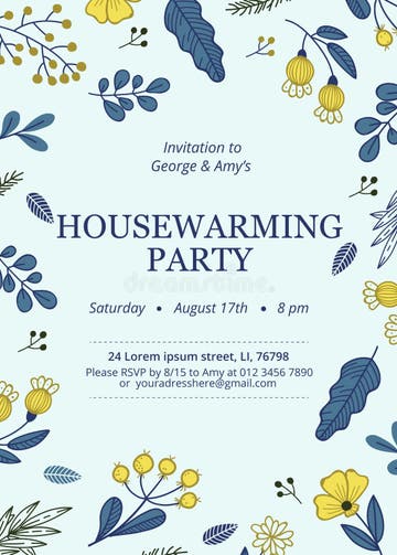 Housewarming Party Invitation Stock Illustrations 206 Housewarming