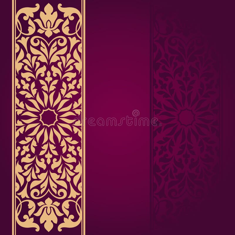 Indian Pattern with Paisley. Stock Vector - Illustration of floral ...