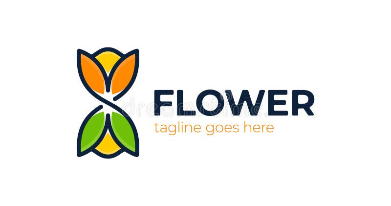 Floral Infinity Logo. Green Infinity Logo Template Stock Vector ...