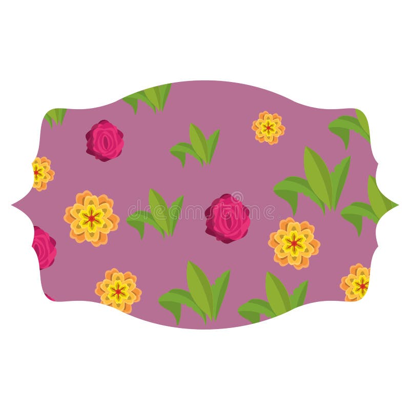 Floral label frame stock vector. Illustration of ornate - 134922203