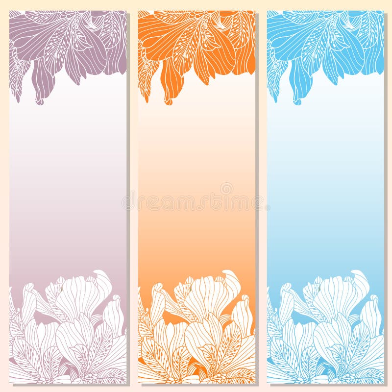 Floral label templates. stock vector. Illustration of symmetry - 42701851
