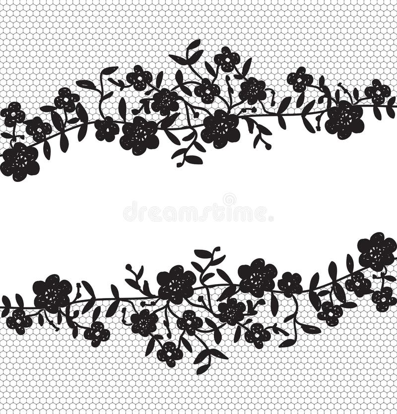 Floral Lace Pattern Stock Vector Illustration Of Retro 33425831