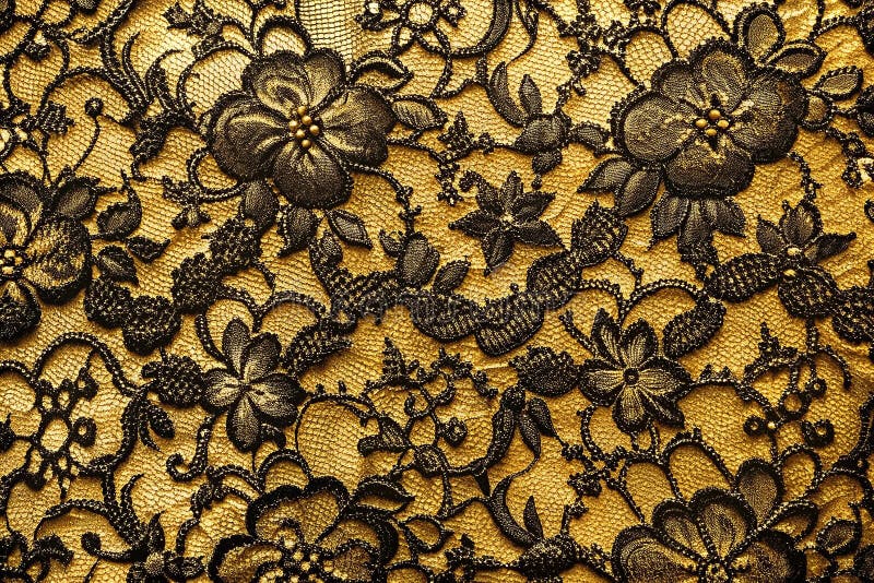 Floral Lace Fabric Texture Background Stock Illustration - Illustration ...