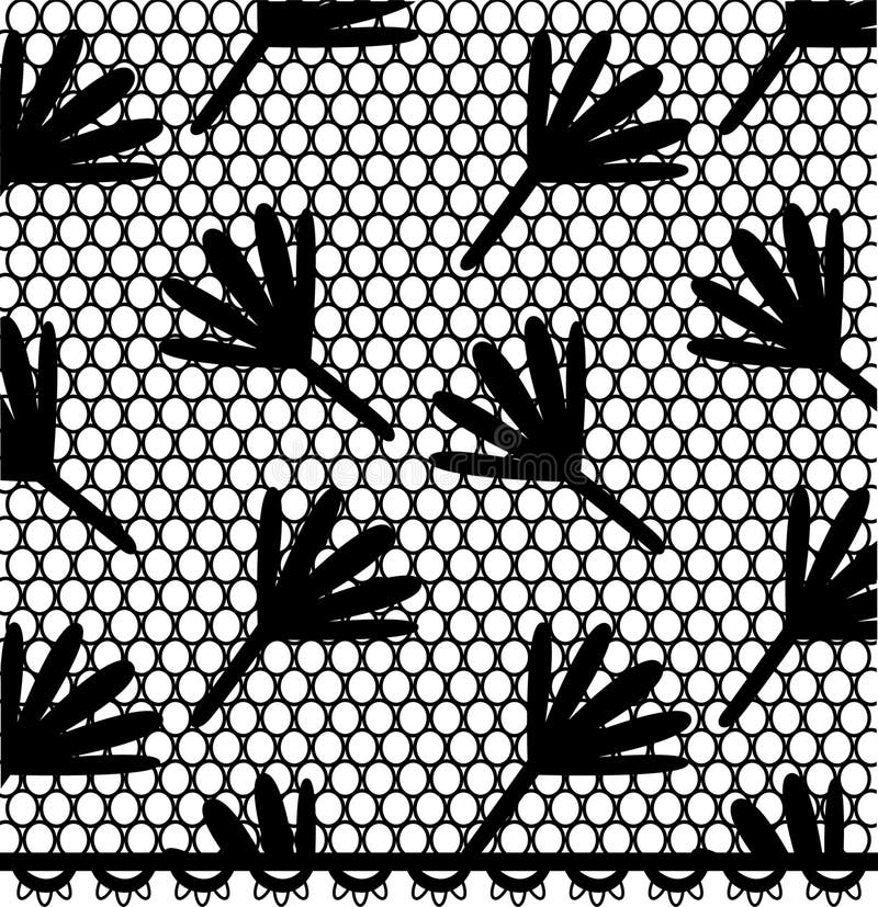 Floral Lace Repeat Pattern stock illustration. Illustration of ...