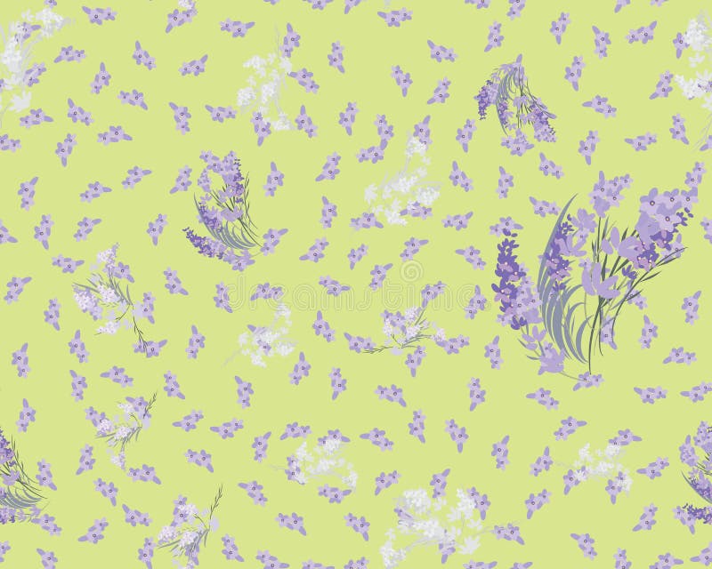 Floral Lavender Retro Vintage Background Stock Illustration ...