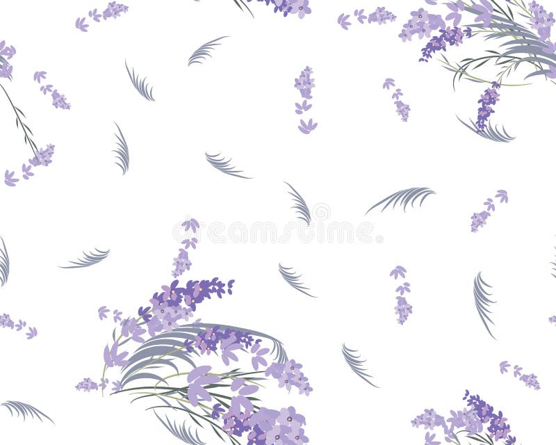 Floral Lavender Retro Vintage Background Stock Vector - Illustration of ...