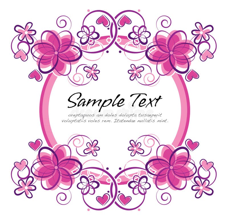 Floral layout stock vector. Illustration of abstract - 24052971
