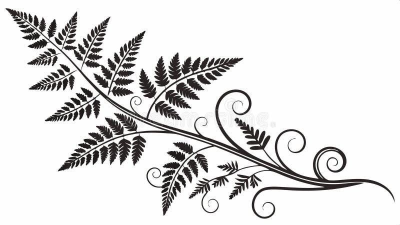 Floral Leaf Corner Frame, Decorative Botanical Border Vector Design ...