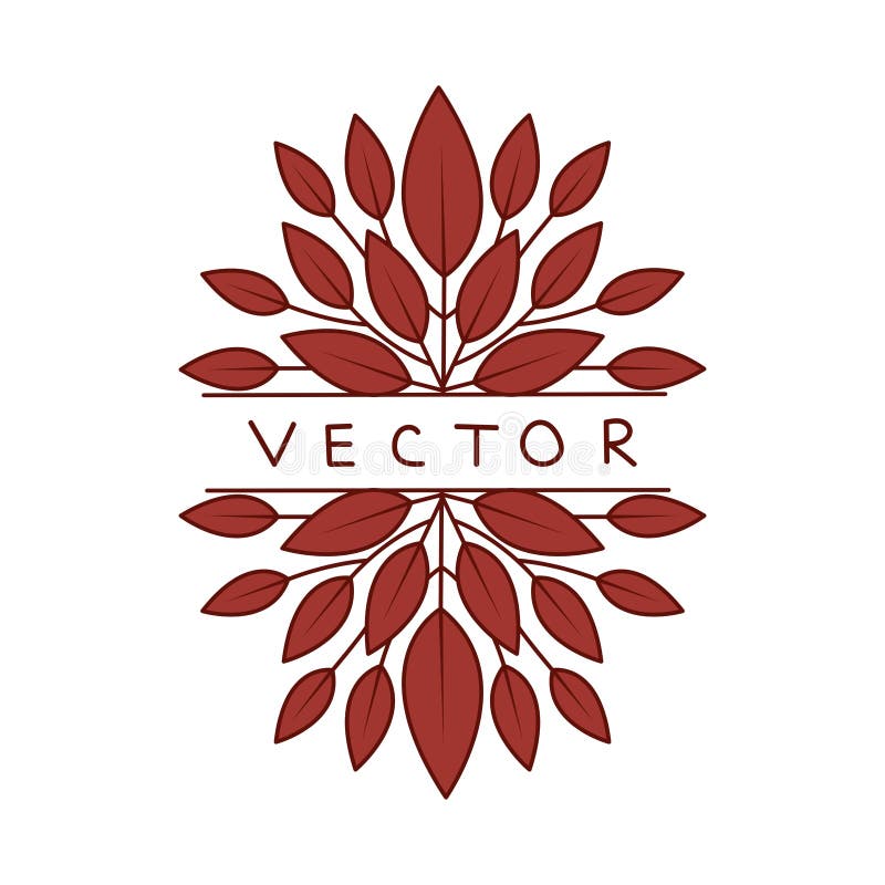 Floral leaf vector stock vector. Illustration of vector - 253767430