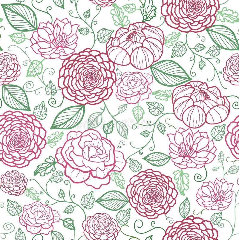 2,400+ Floral line art pattern Free Stock Photos - StockFreeImages