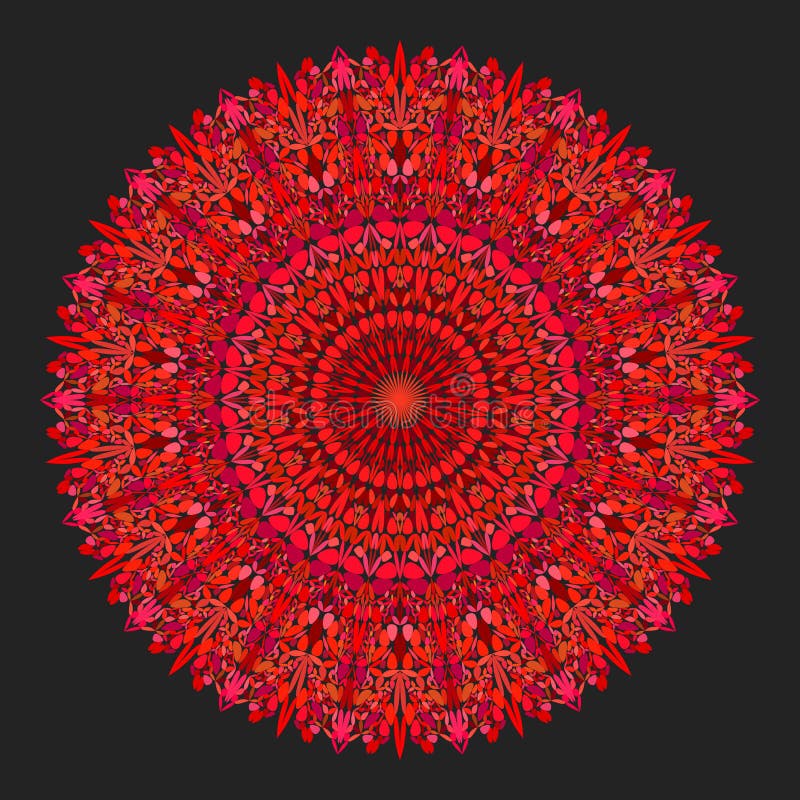 Floral Mandala - Abstract Vector Graphic Design Stock Vector ...