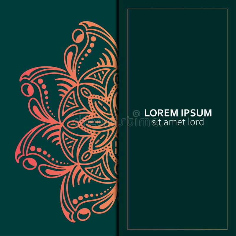 Floral and Mandala Ornamental Decorative Frame Background Luxury ...