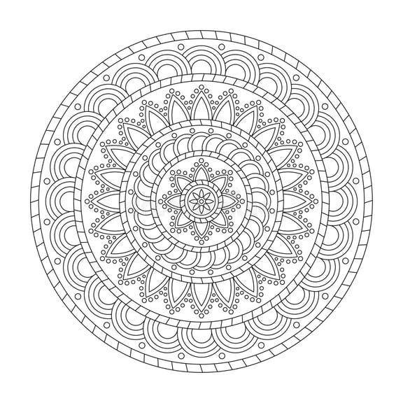 Floral Mandala, Vector Illustration Stock Vector - Illustration of ...
