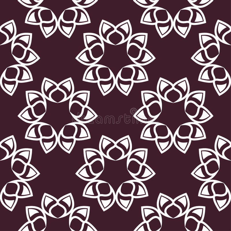 Floral Maroon Seamless Pattern. Background with Fower Elements for ...