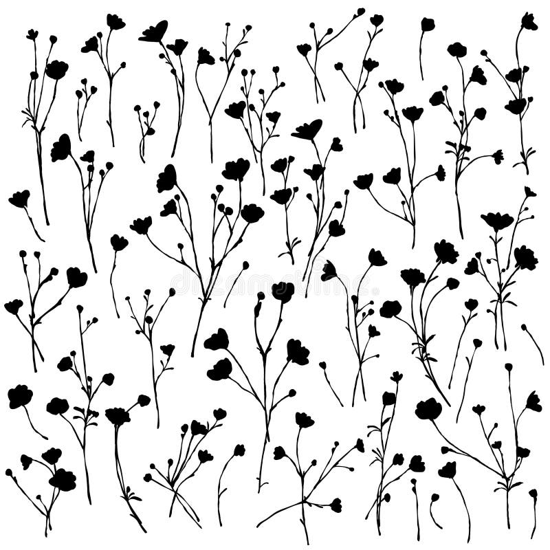 Floral Material Collection Ideal for Textile Design, Stock Vector ...