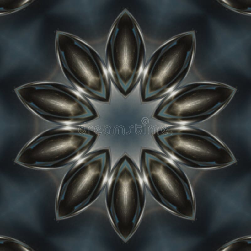 Floral Metal Pattern Illustration Stock Illustration - Illustration of ...