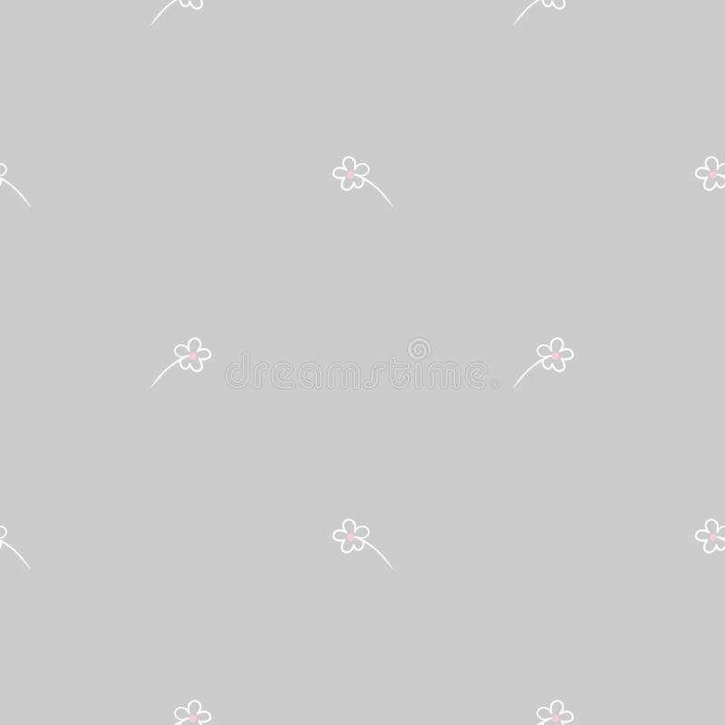 Floral Motif Seamless Background. Repeating Small Flowers Pattern ...