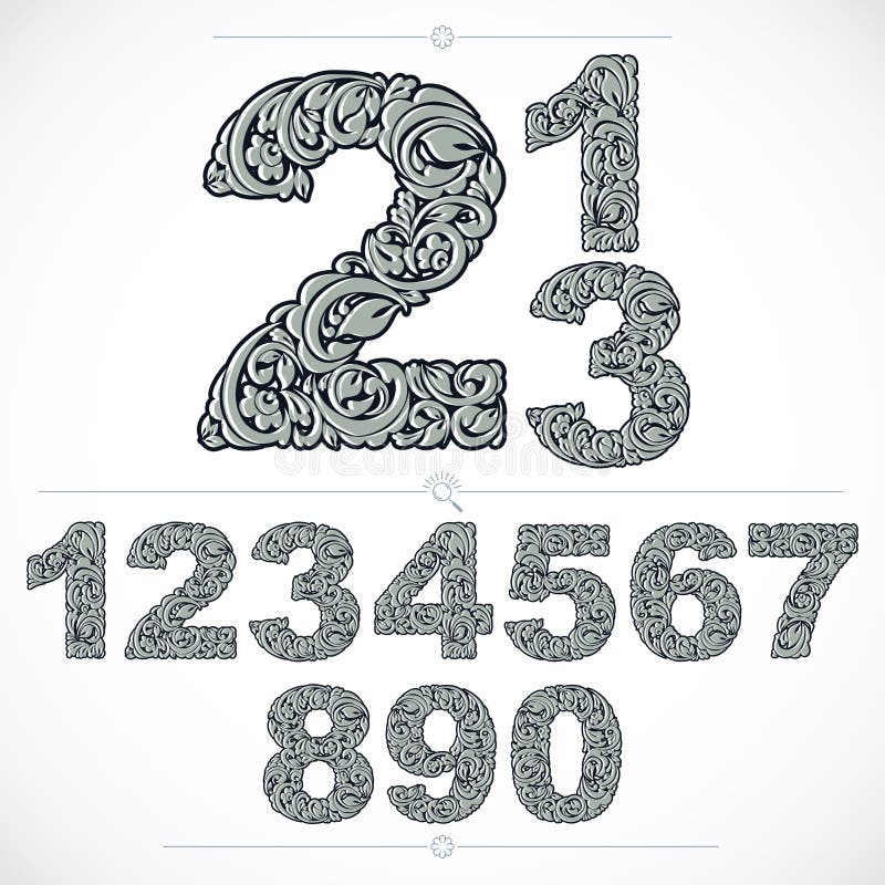 Monochrome Digits Stock Illustrations – 282 Monochrome Digits Stock ...