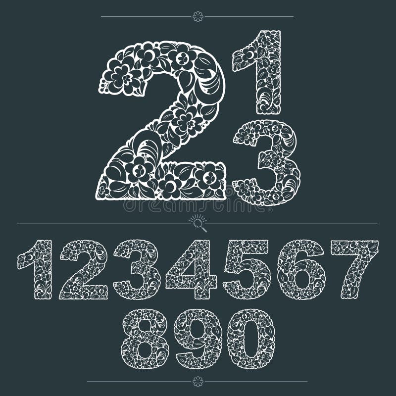 Monochrome Digits Stock Illustrations – 282 Monochrome Digits Stock ...