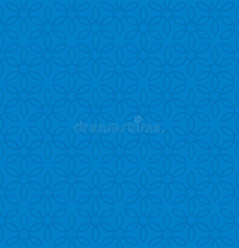 Floral Ornament. Blue Neutral Seamless Pattern for Modern Design Stock ...