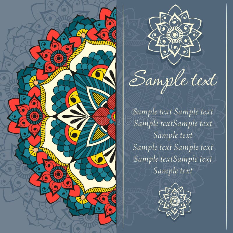 Mendhi Invitation Card Stock Illustrations – 25 Mendhi Invitation Card ...
