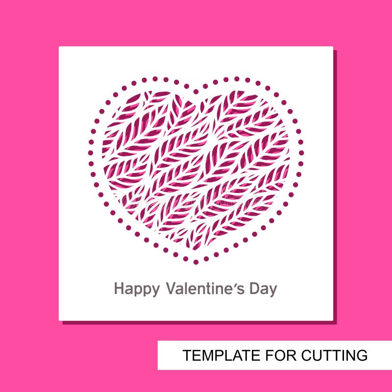 Decorative Vector Card Heart. Stock Illustration - Illustration of ...