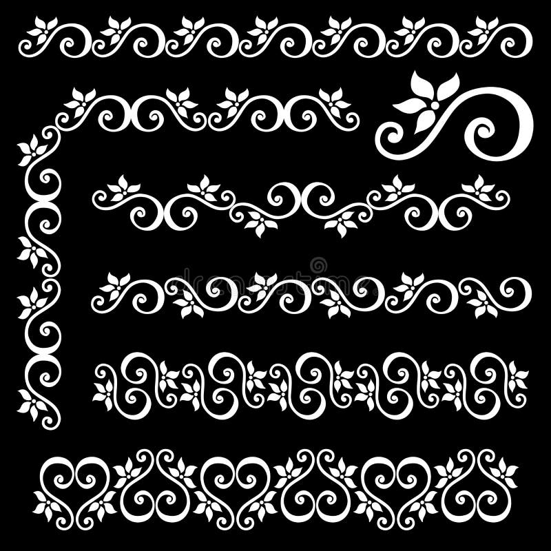Floral ornament line stock vector. Illustration of ornate - 41472786