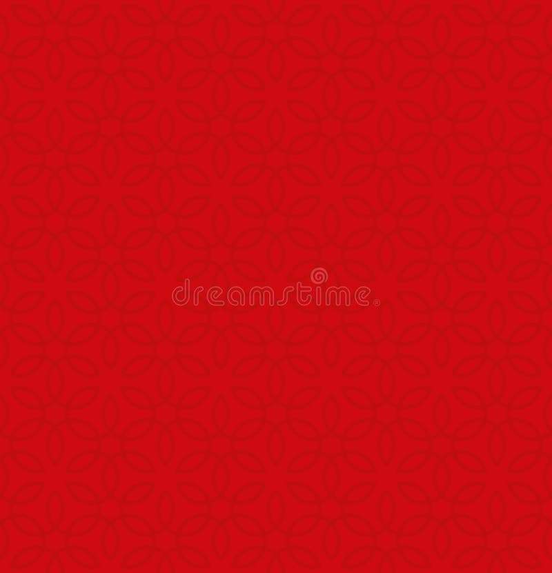 Floral Ornament. Red Neutral Seamless Pattern for Modern Design Stock ...
