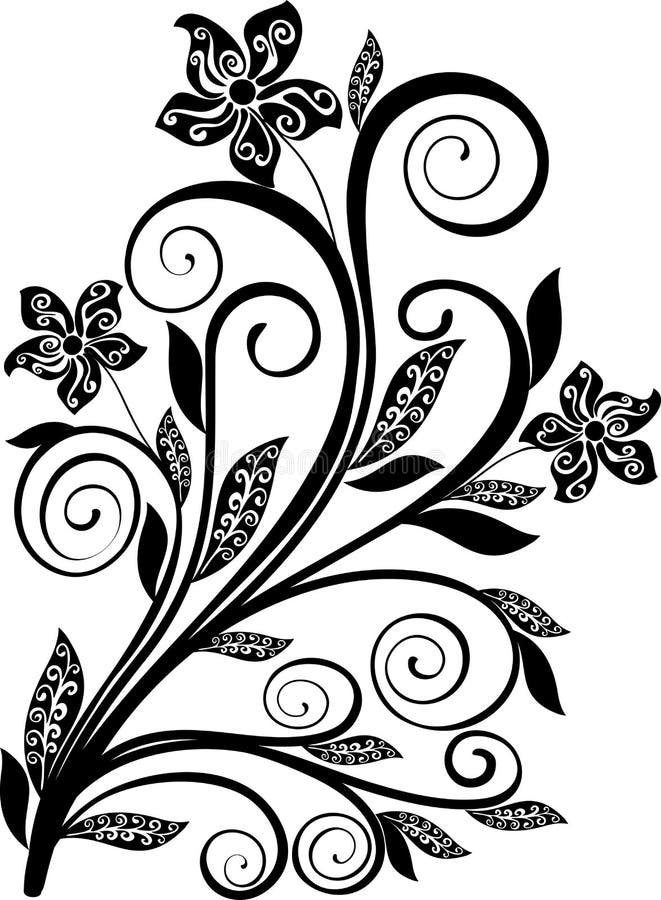 Floral Ornament - Vector Illustration Stock Vector - Illustration of ...