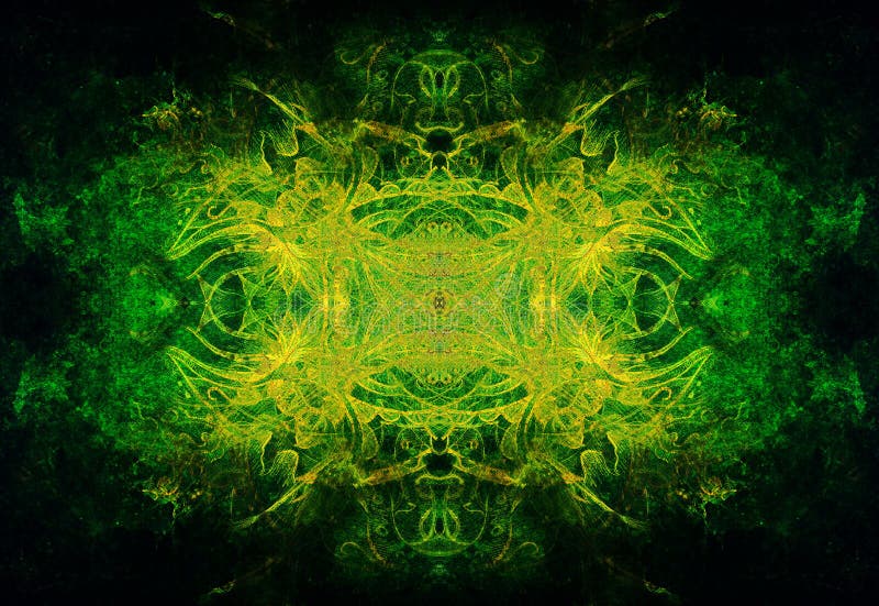 Floral Ornamental Structure with Filigrane Pattern Mandala on Abstract ...