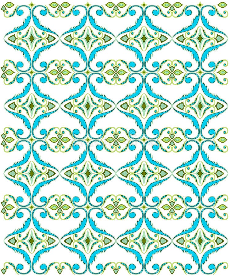 Floral Ornamental Vector Pattern Stock Illustration - Illustration of ...