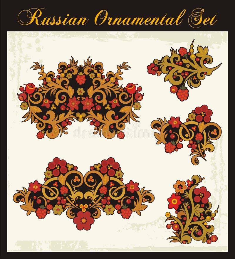 Russian Traditional Plate in Gzhel Style Stock Vector - Illustration of ...