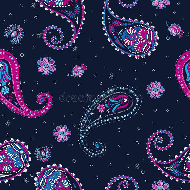 Floral paisley pattern 2 stock vector. Illustration of decoration ...