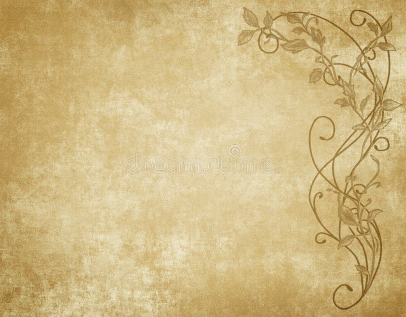 Floral paper or parchment stock vector. Illustration of design - 5337823