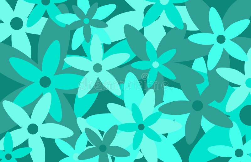 Mod flowers stock illustration. Illustration of background - 374351