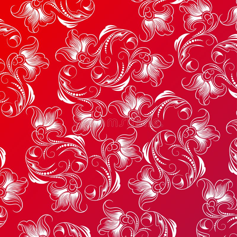 Classic Floral Pattern - Seamless Stock Vector - Illustration of deco ...