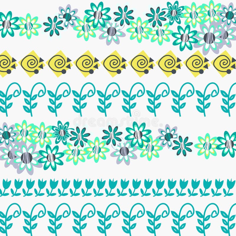 Floral Pattern Abstract Design Ornamental Illustration Stock Vector ...