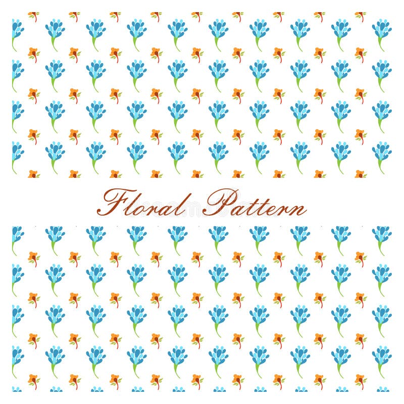 Floral Pattern. Beautiful Decorated Floral Background Stock Vector ...