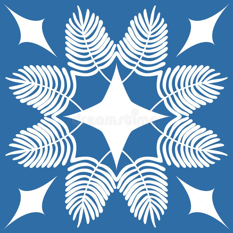 Floral Pattern for Decorating Ceramic Tiles in Spanish Azulejo Style ...