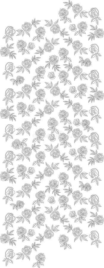 Floral Pattern Decorative Tile Blocks Cad Drawing Stock Vector ...