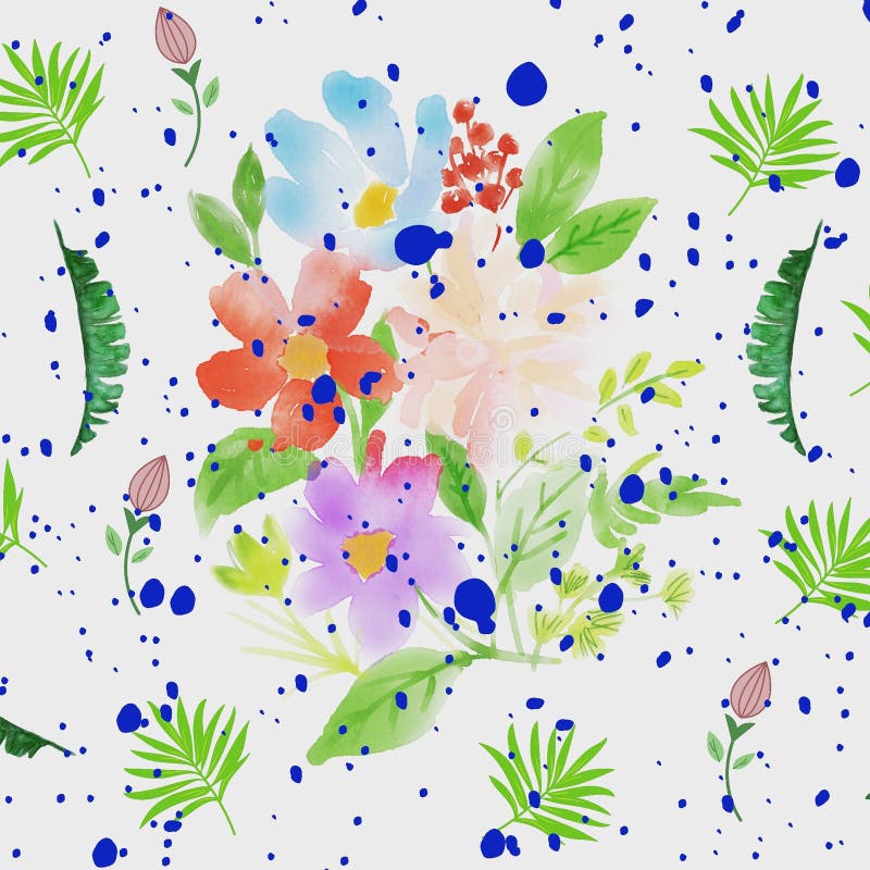 Floral Pattern Design Attractive for Posters, Brochure Stock ...