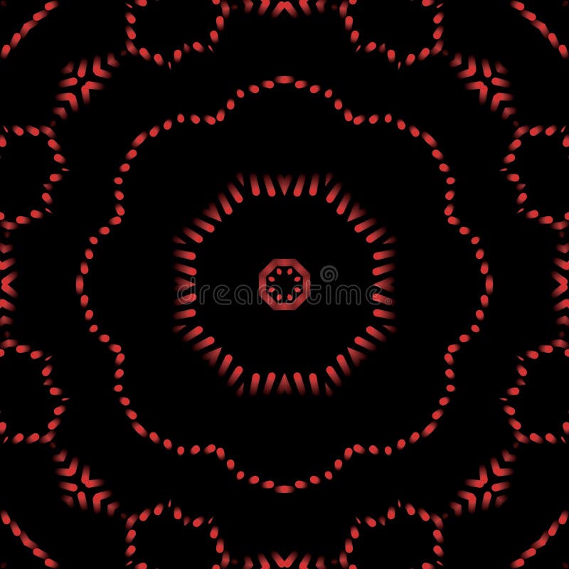 Floral Dotted Pattern Design. Stock Illustration - Illustration of ...