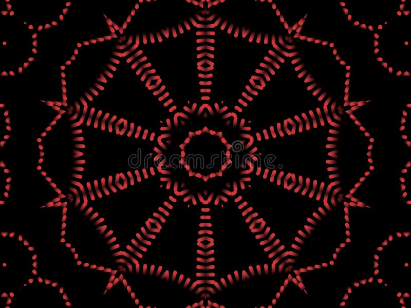 Floral Dotted Pattern Design. Stock Illustration - Illustration of ...