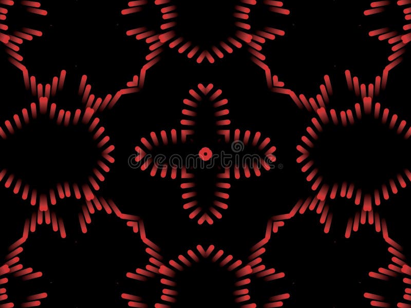 Floral Dotted Pattern Design. Stock Illustration - Illustration of ...