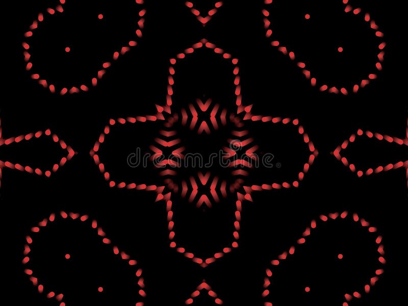 Floral Dotted Pattern Design. Stock Illustration - Illustration of idea ...
