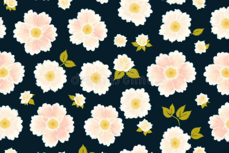 Floral Pattern. Enchanting Blooms. a Captivating Floral Pattern ...